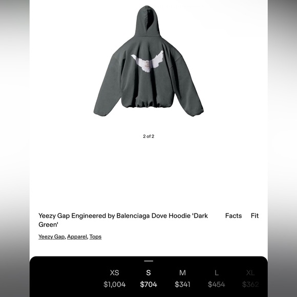 Yeezy | Sweaters | Yeezygap Dove Hoodie Nwt | Poshmark